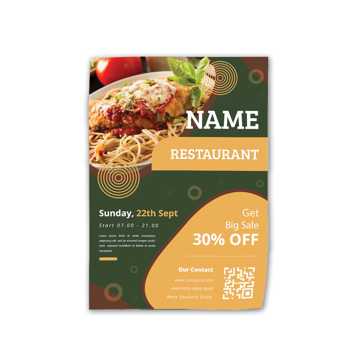 Restaurant commercial poster design #5