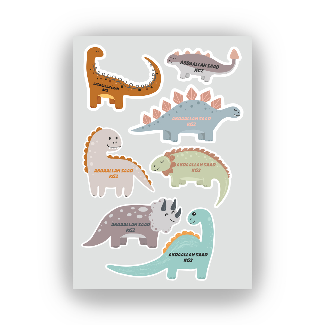 Sticker Name Labels For School