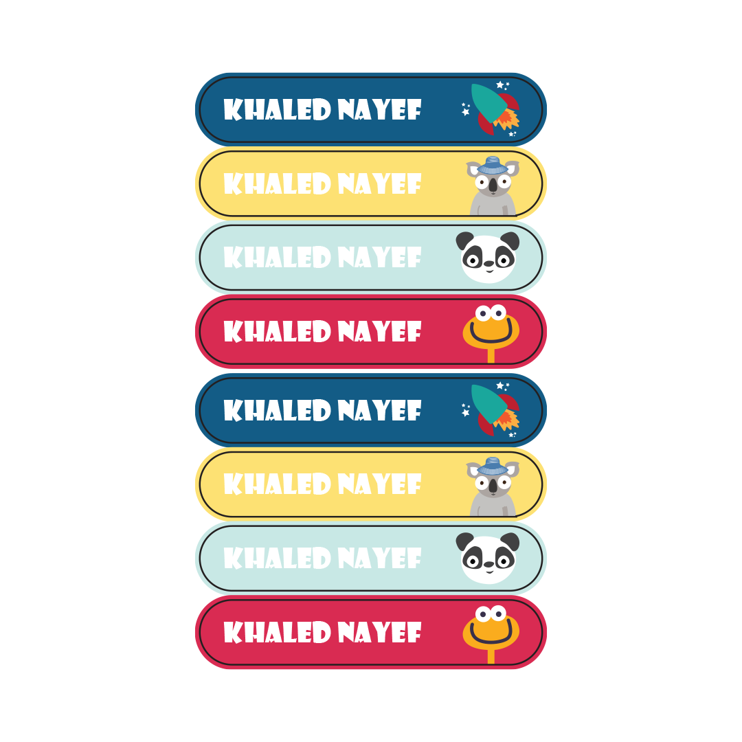 Sticker Name Labels For School Sticker Name Labels For School