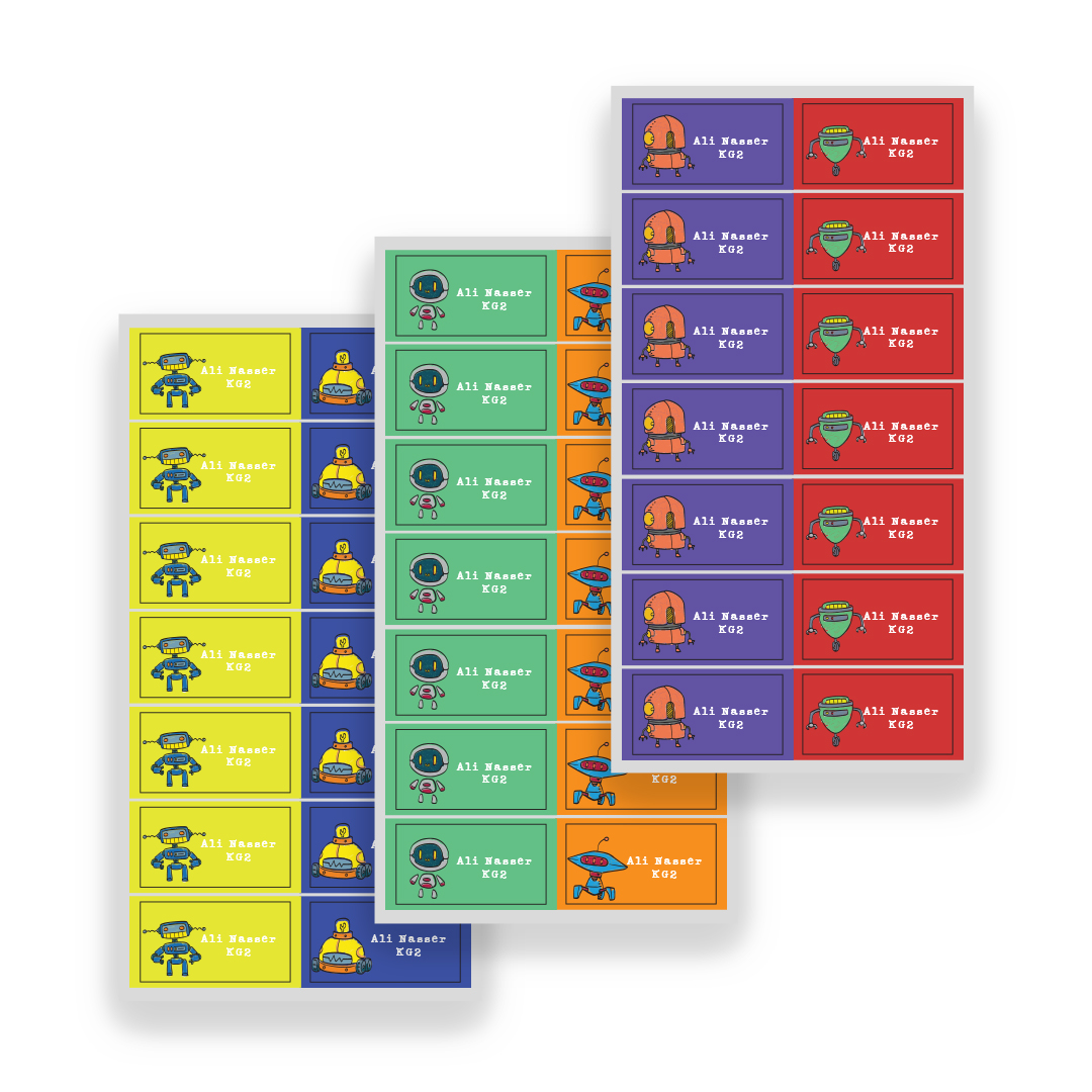 Sticker Name Labels For School