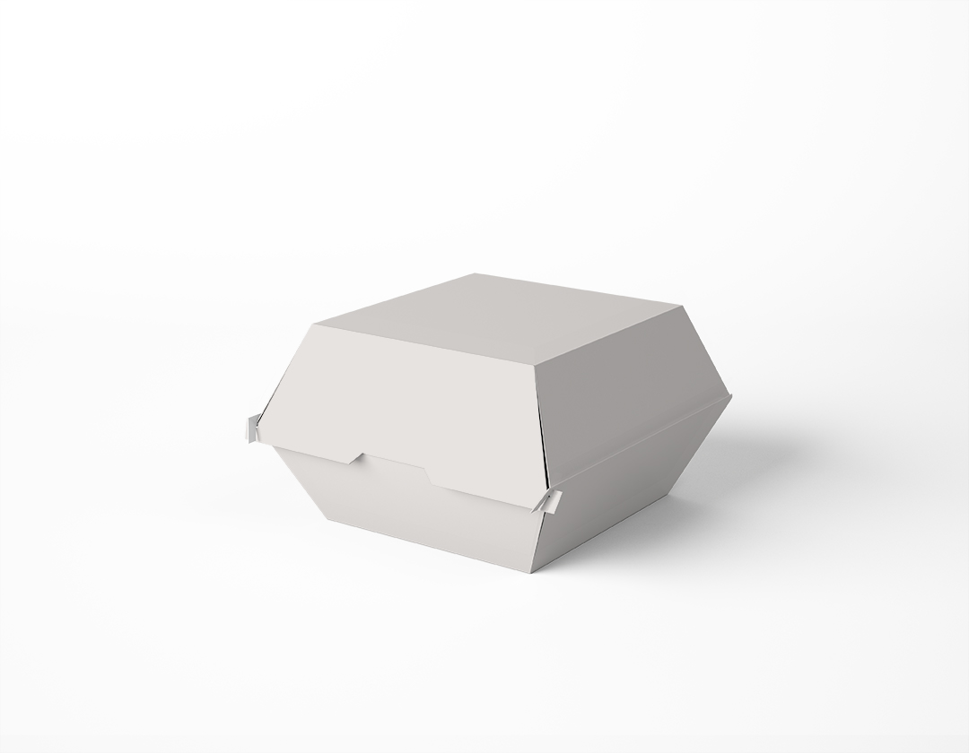 Printed paper burger box