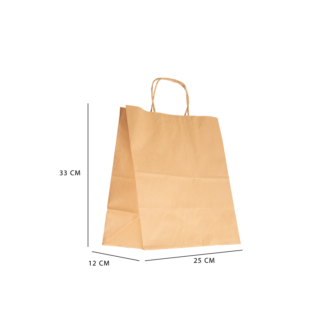 Printed Kraft Paper Bag Medium Printed Kraft Paper Bag Medium