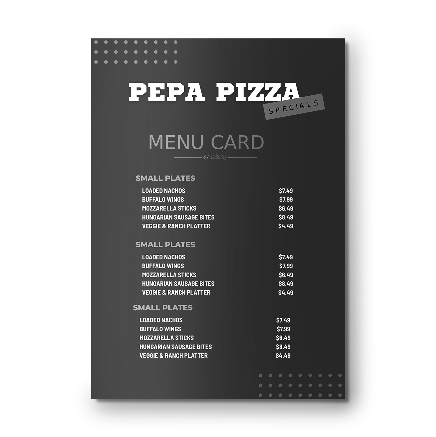 Food Menu 38